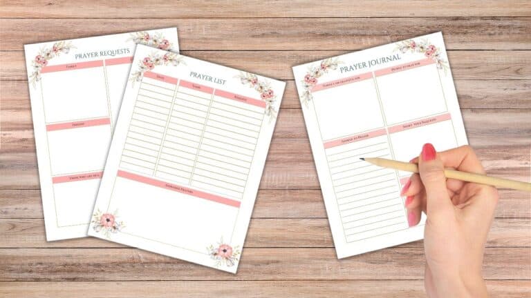 Free Printable Prayer List Templates