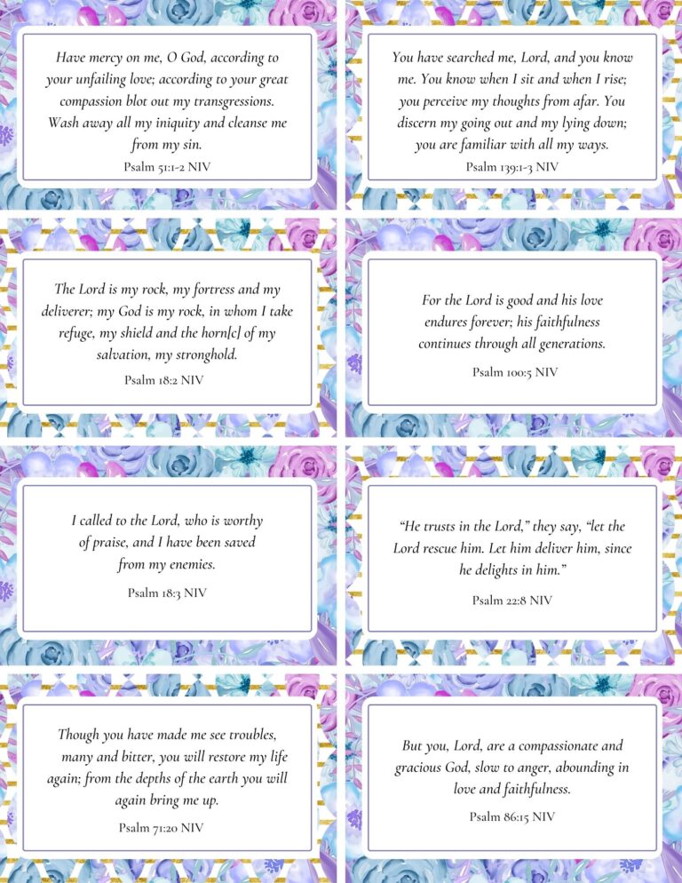 Free Printable Scripture Cards