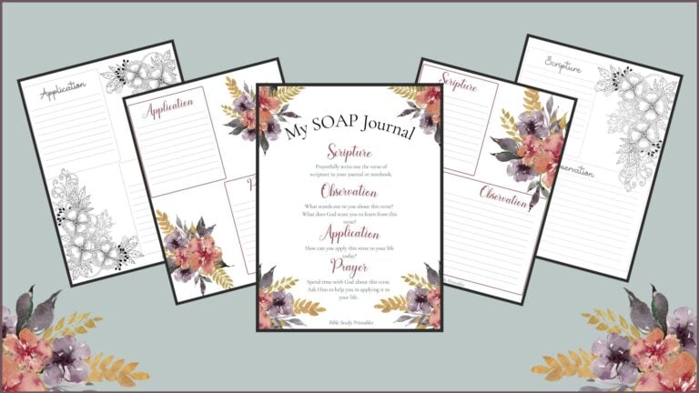 SOAP Bible Study Method (plus Free Printable)