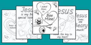Printable Christian Valentine Coloring Pages