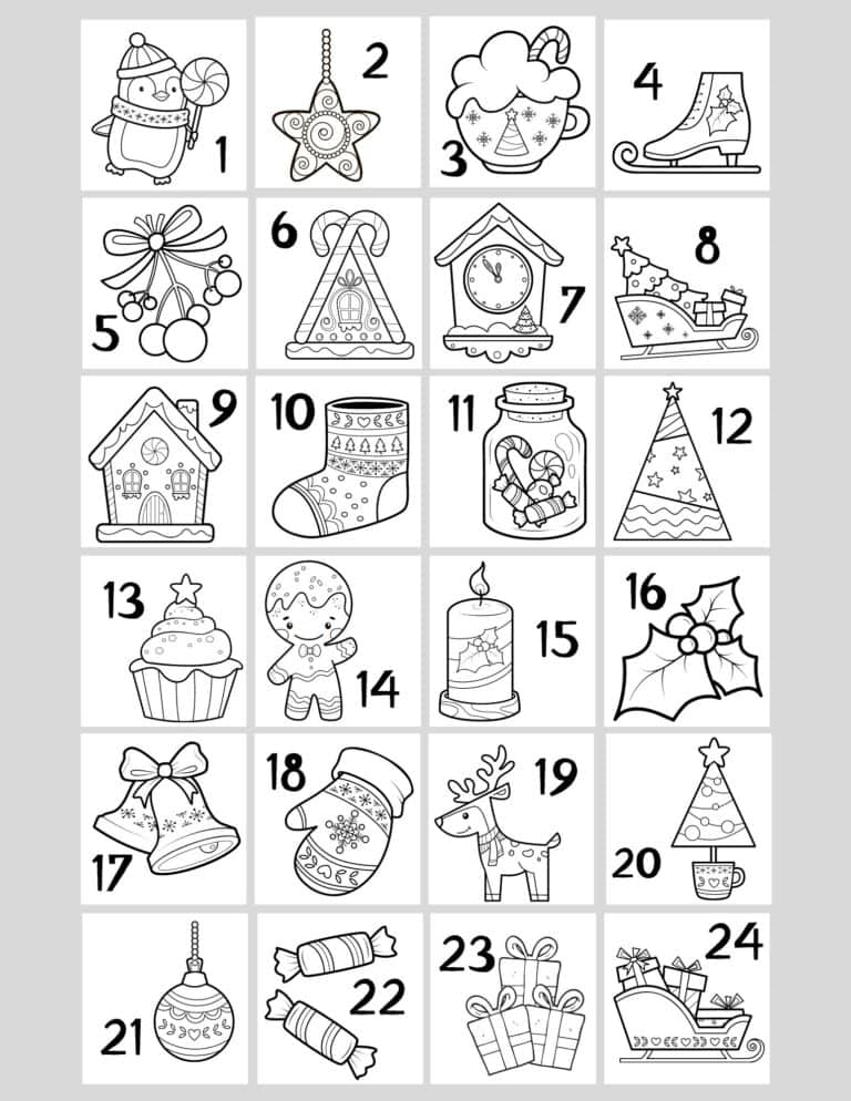 20 Free Printable Advent Calendars
