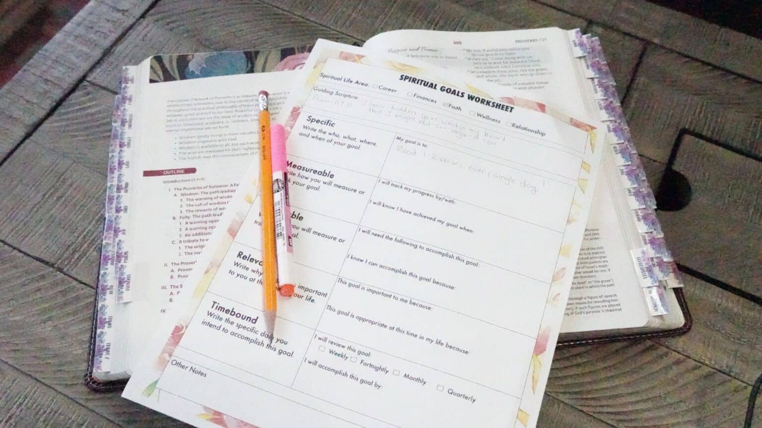 8 Spiritual Goals Examples and Spiritual Goals Worksheets