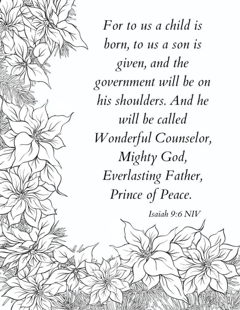 Printable Bible Verse Coloring Pages