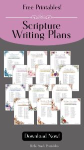 Free Printable Scripture Writing Plans