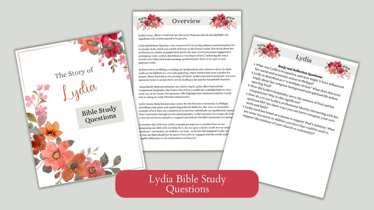 Lydia Bible Study Lesson